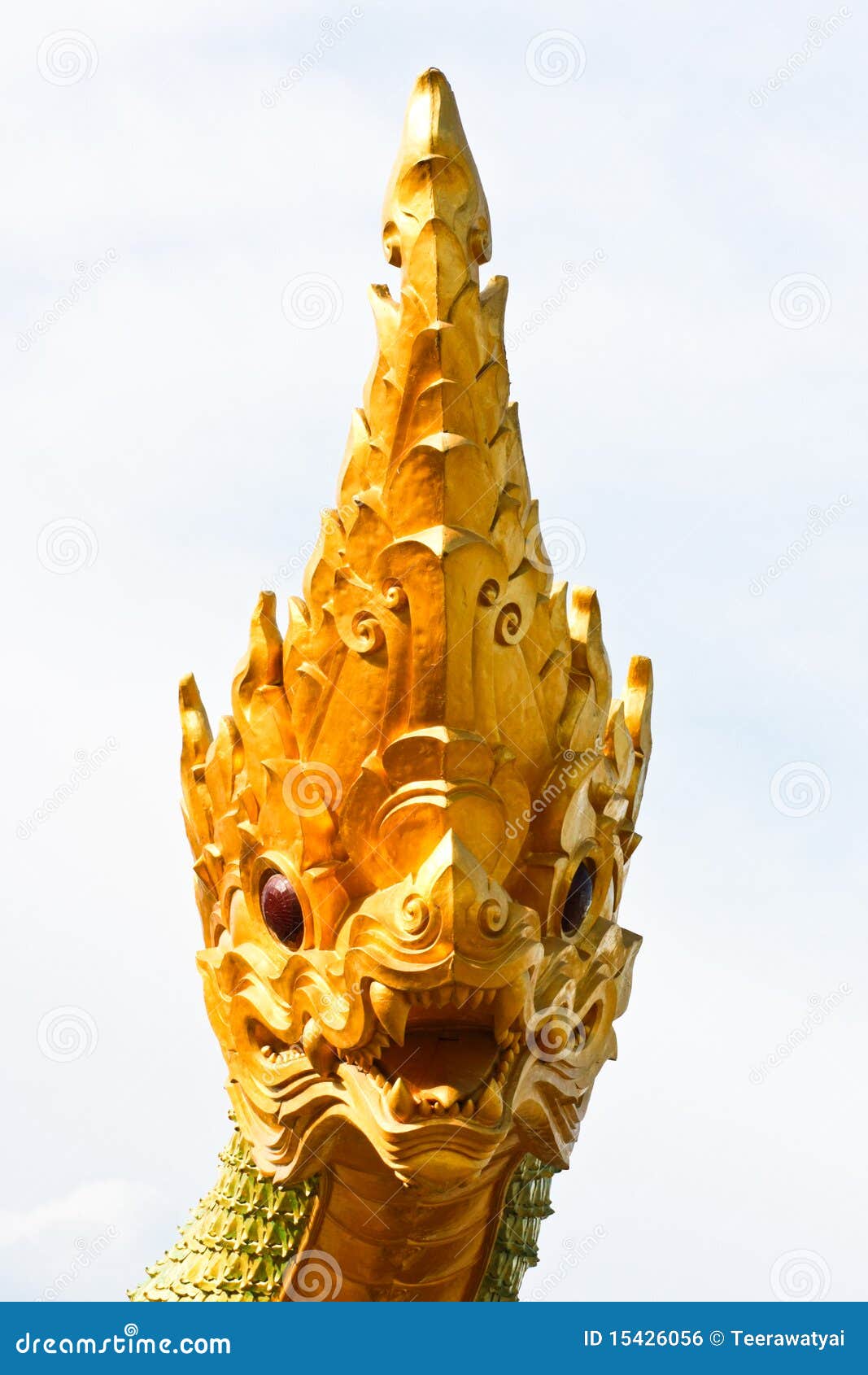 Naga face (Front view) stock photo. Image of colorful - 15426056