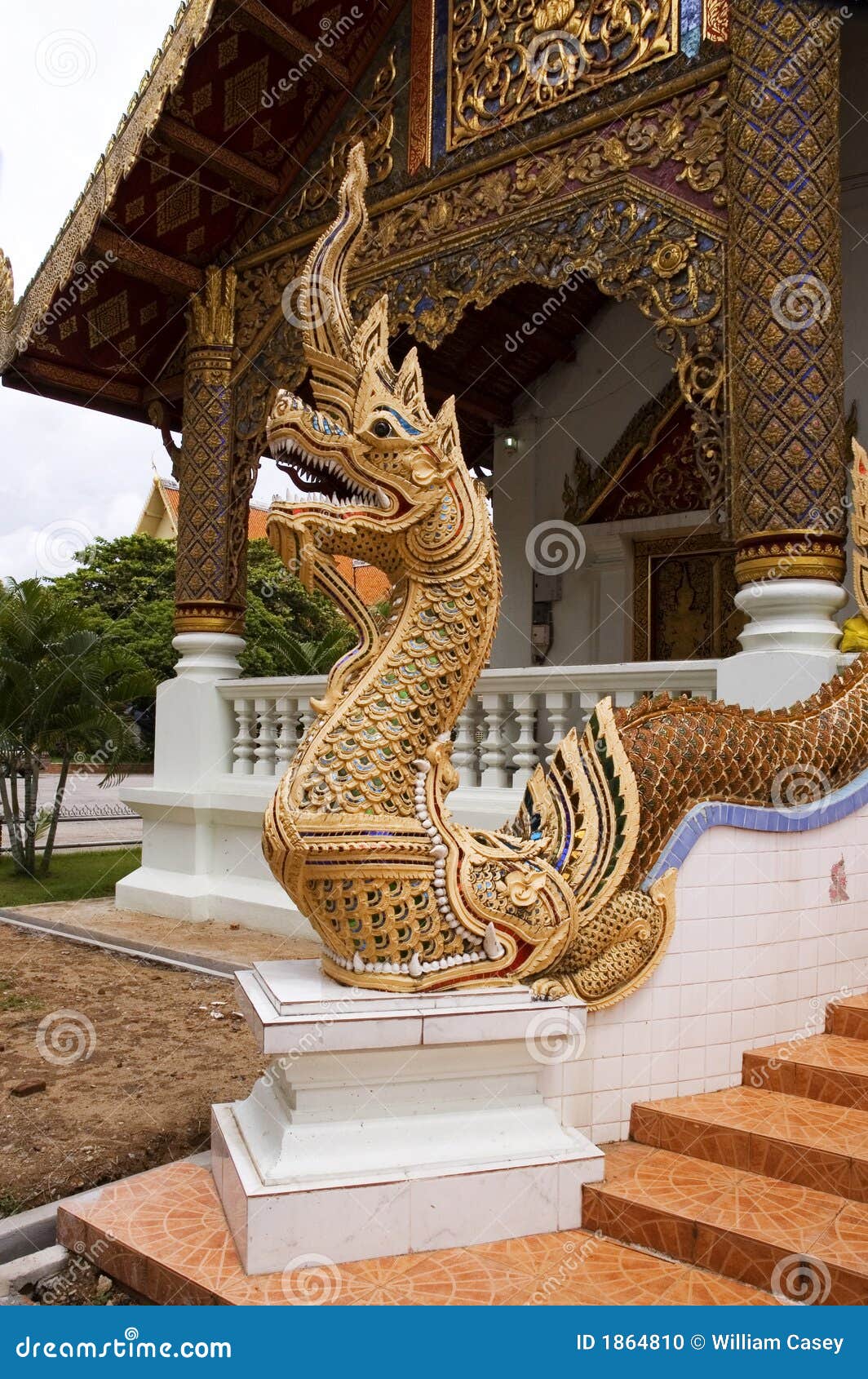 Two Naga In Temple Stock Image | CartoonDealer.com #81755173