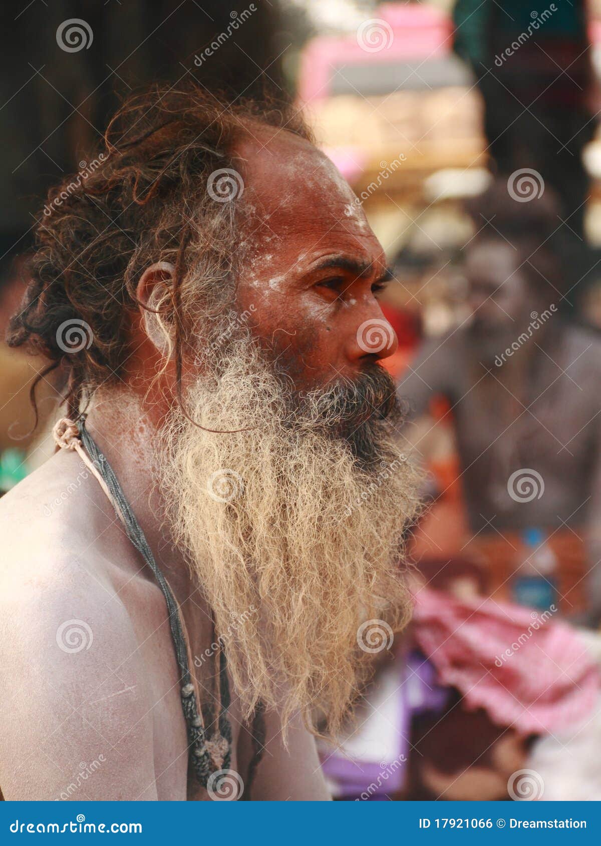 The Blessings Of A Sadhu (holy Man) Captured Through Iron Railings ...