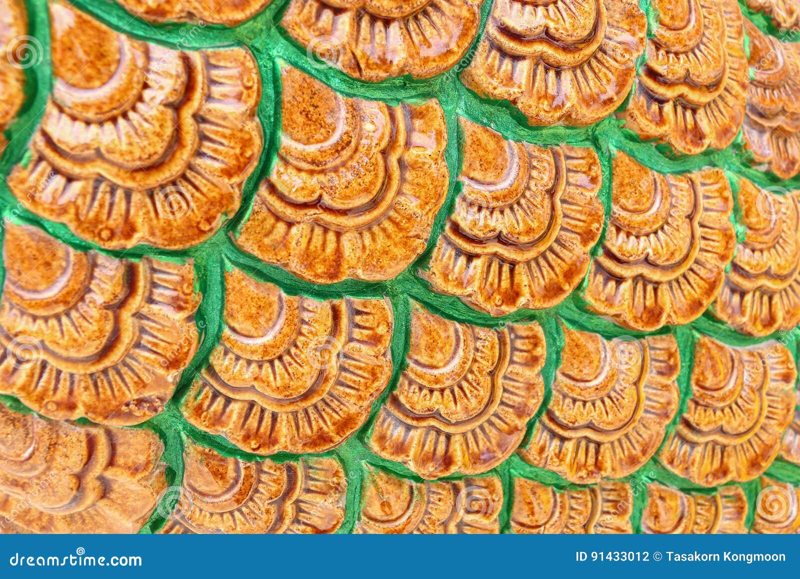 Naga Scale in the Legend for Pattern and Background Stock Photo - Image ...