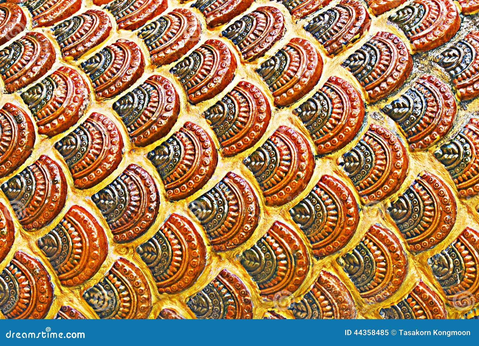 Naga Scale for Pattern and Background Stock Image - Image of golden ...