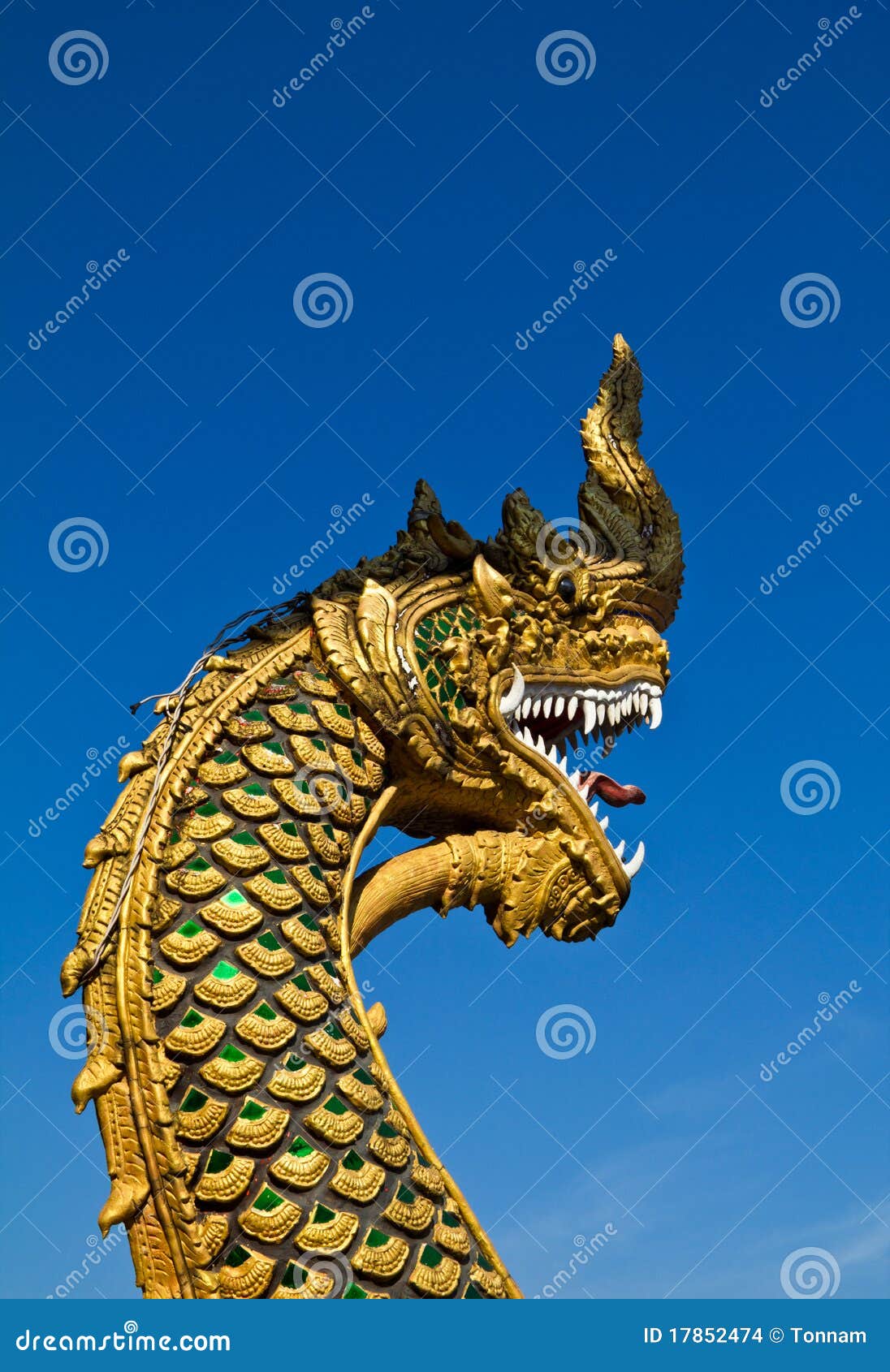 Naga statue stock photo. Image of buddhist, artistic - 17852474
