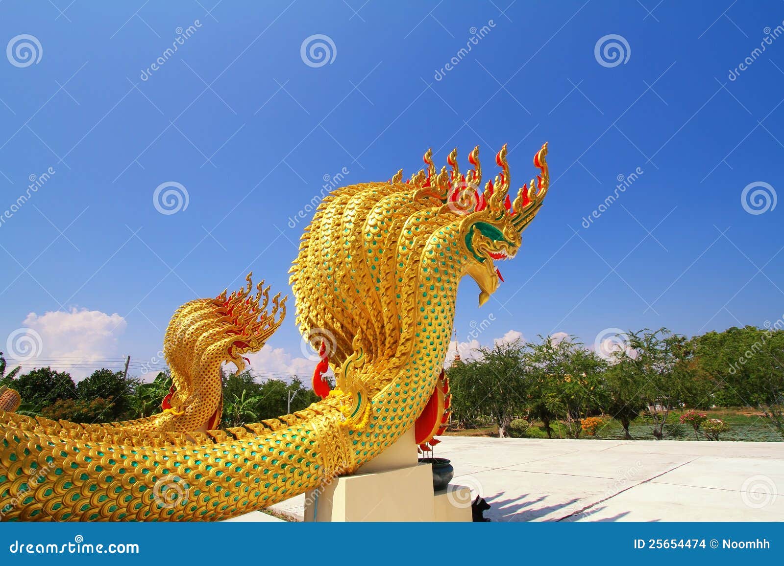 The Naga Statue Found In Southeast Asia Temples. Stock Image ...