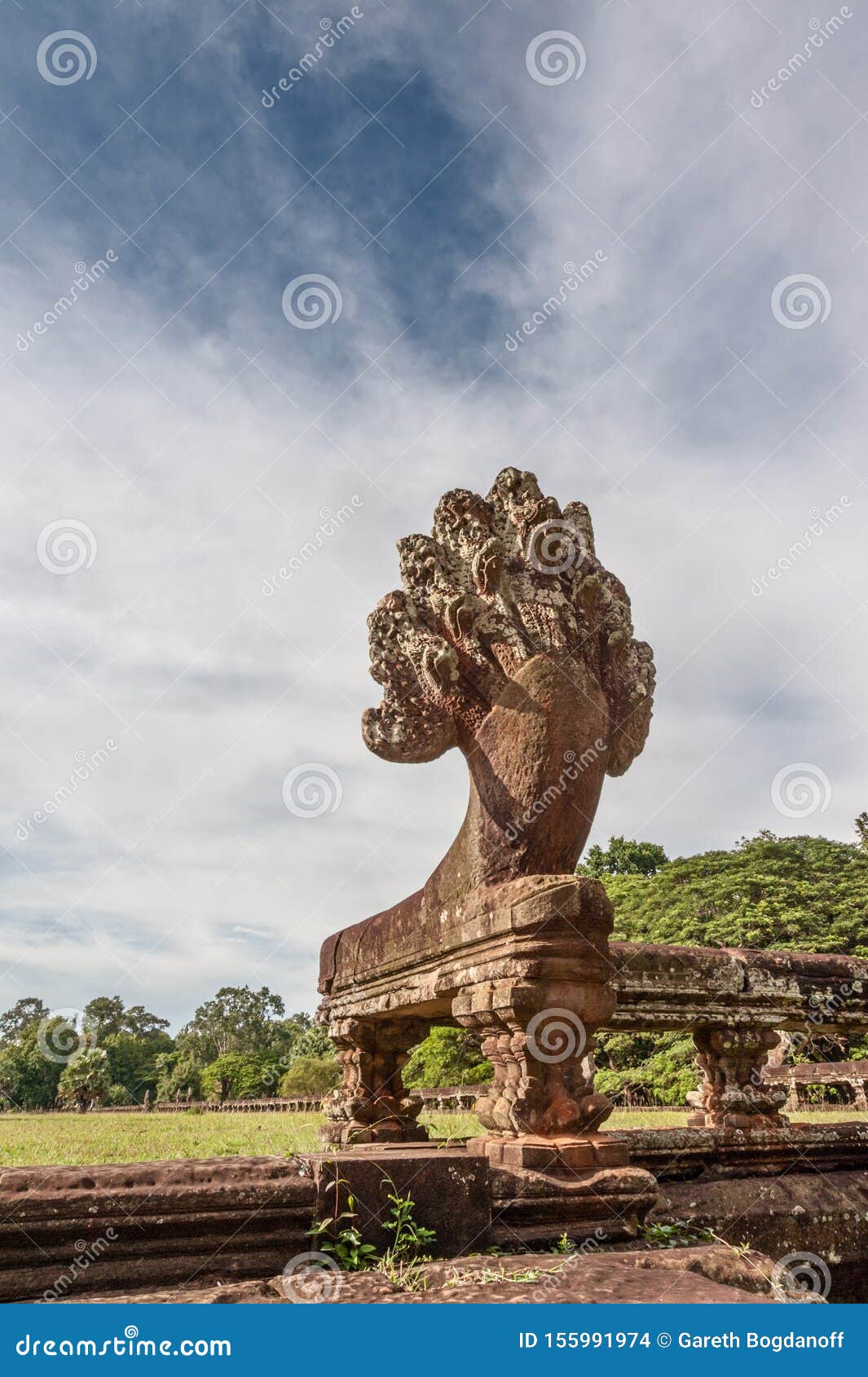 Naga Statue at Angkor Wat stock photo. Image of khmer - 155991974
