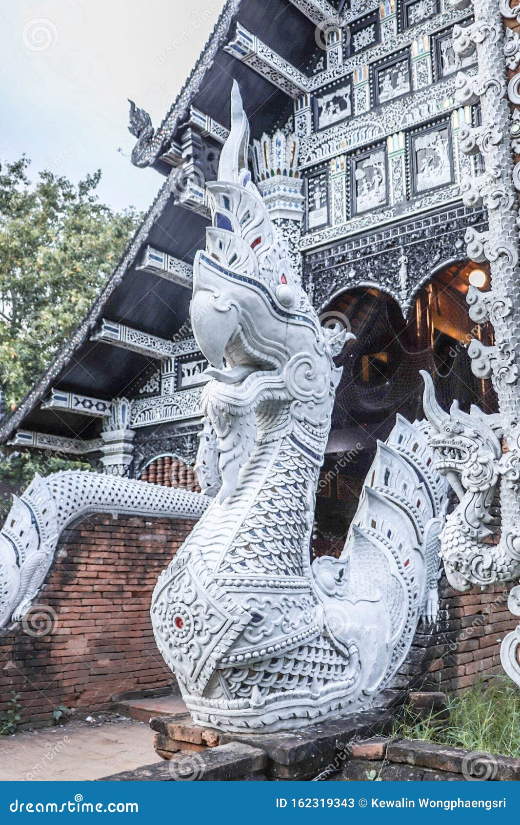 Naga statue stock image. Image of sculpture, mauri, atemple - 162319343