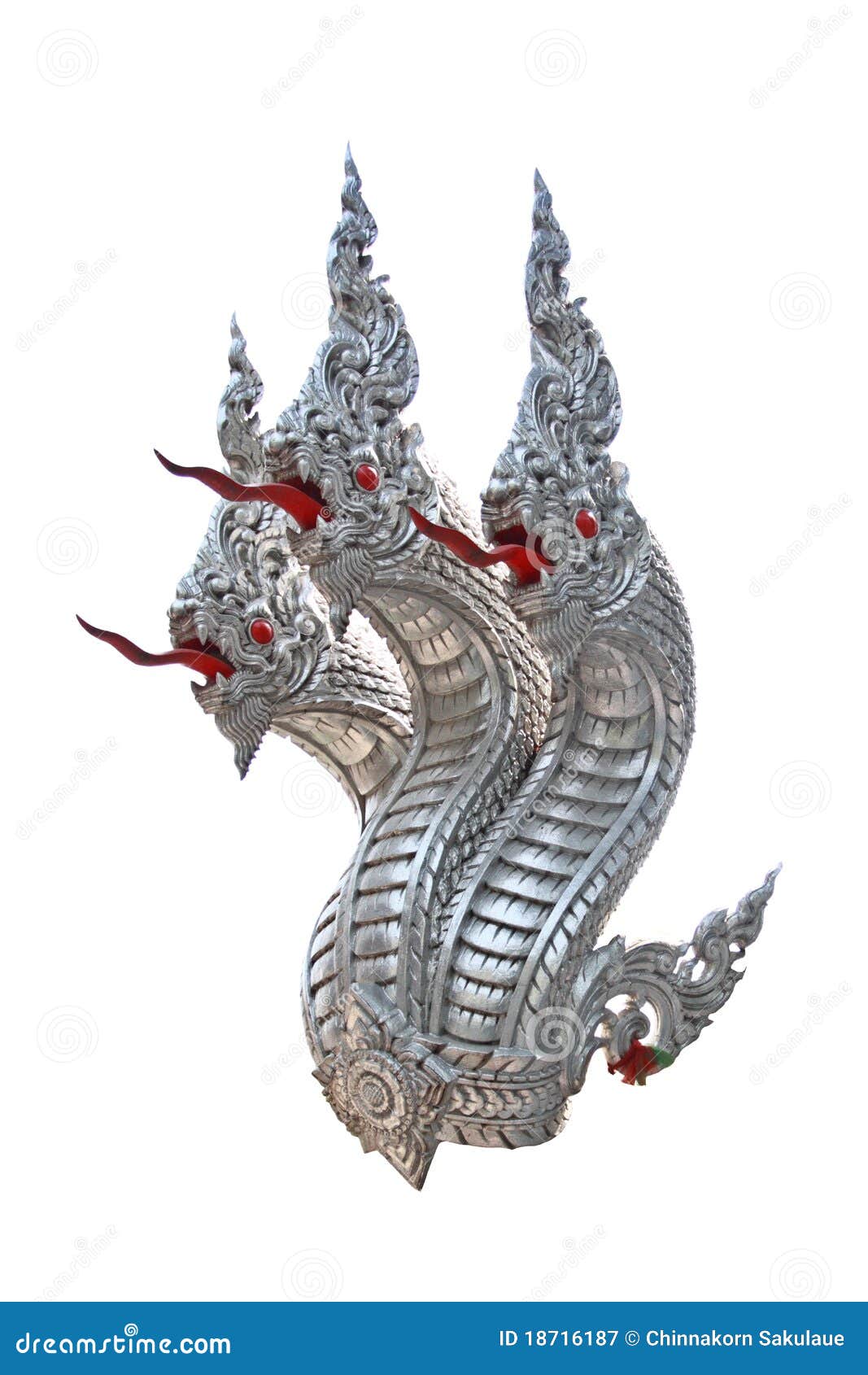 Naga in Thailand stock image. Image of buddhist, archaeological - 18716187