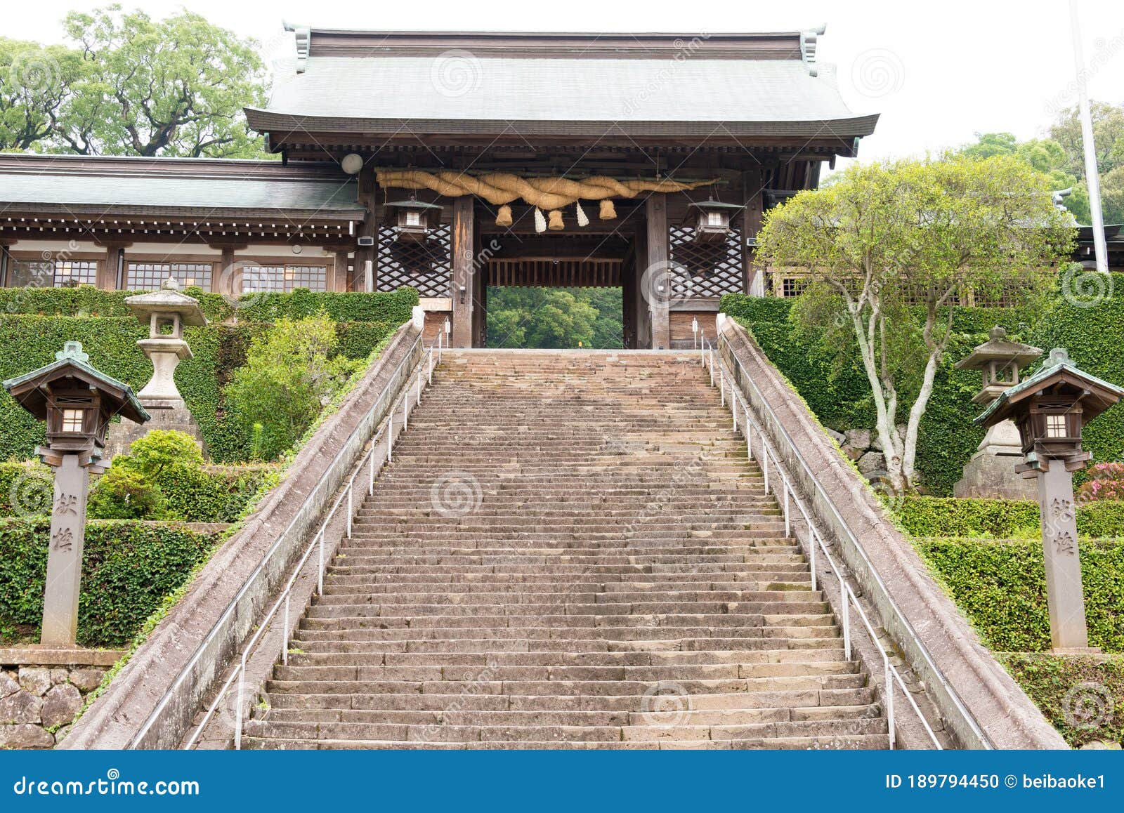 Suwa Shrine in Nagasaki, Japan Stock Photo - Image of oriental, city ...