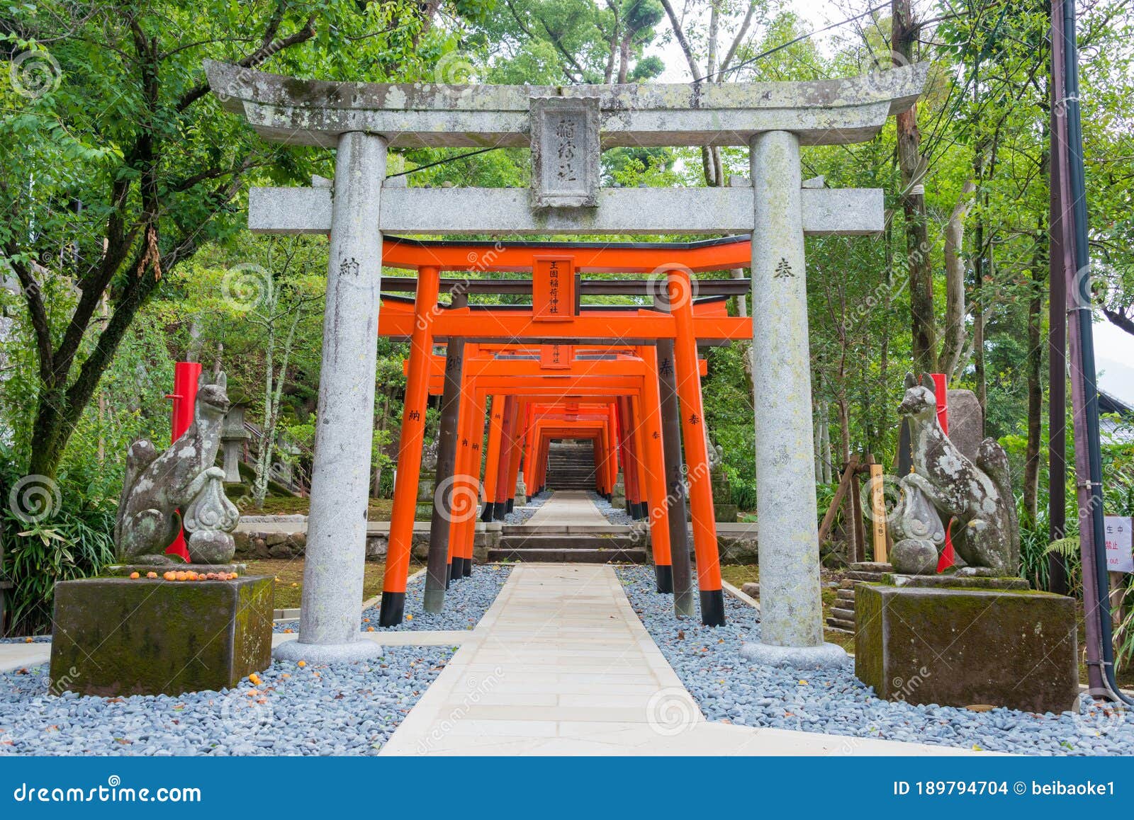 Suwa Shrine in Nagasaki, Japan Stock Photo - Image of shinto, history ...