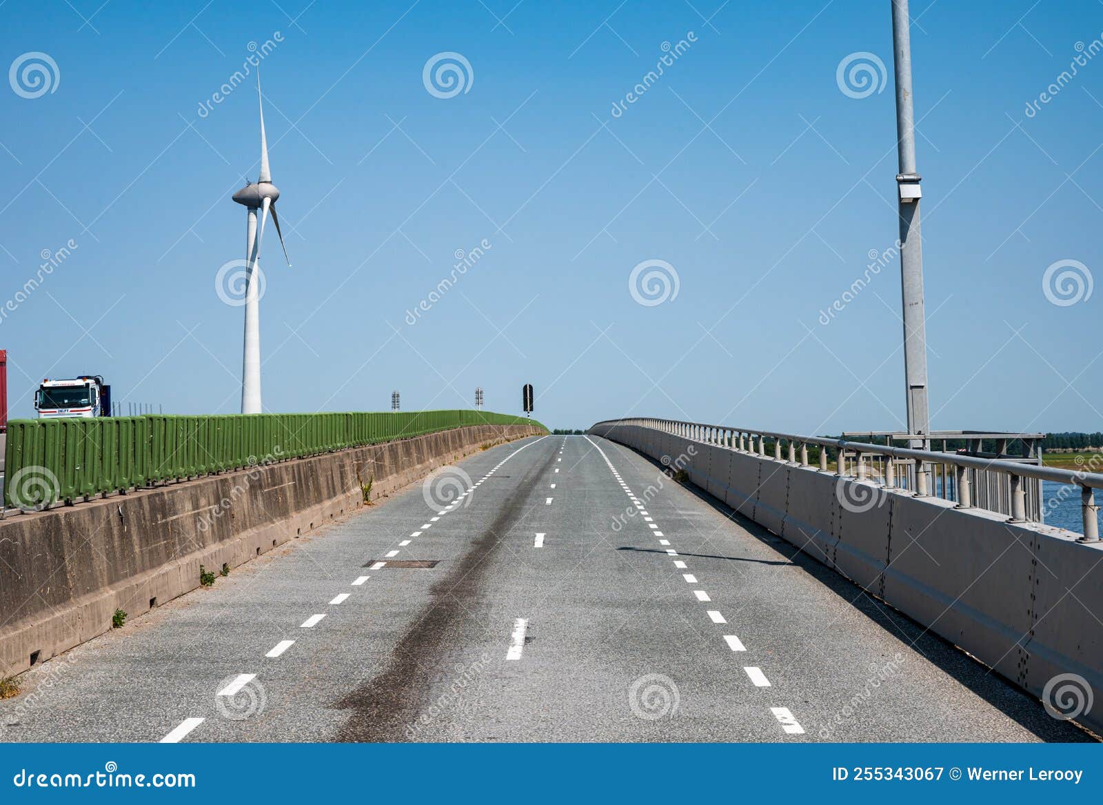 Nagele, Flevoland, the Netherlands - View Over the Ketel Bridge with ...