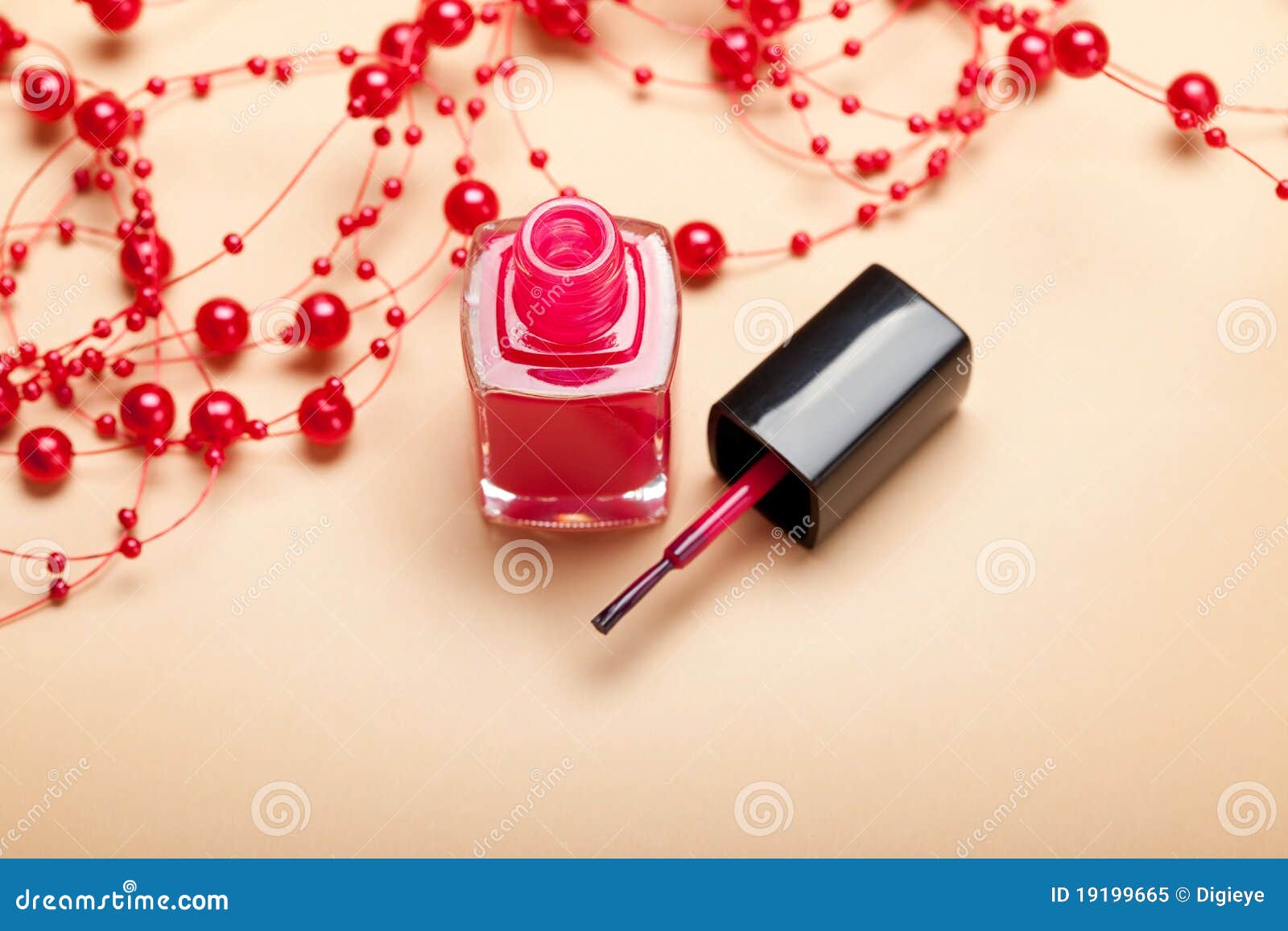 Nagellack Stockbild Bild Von Fallen Frau Rosa Funkeln 19199665