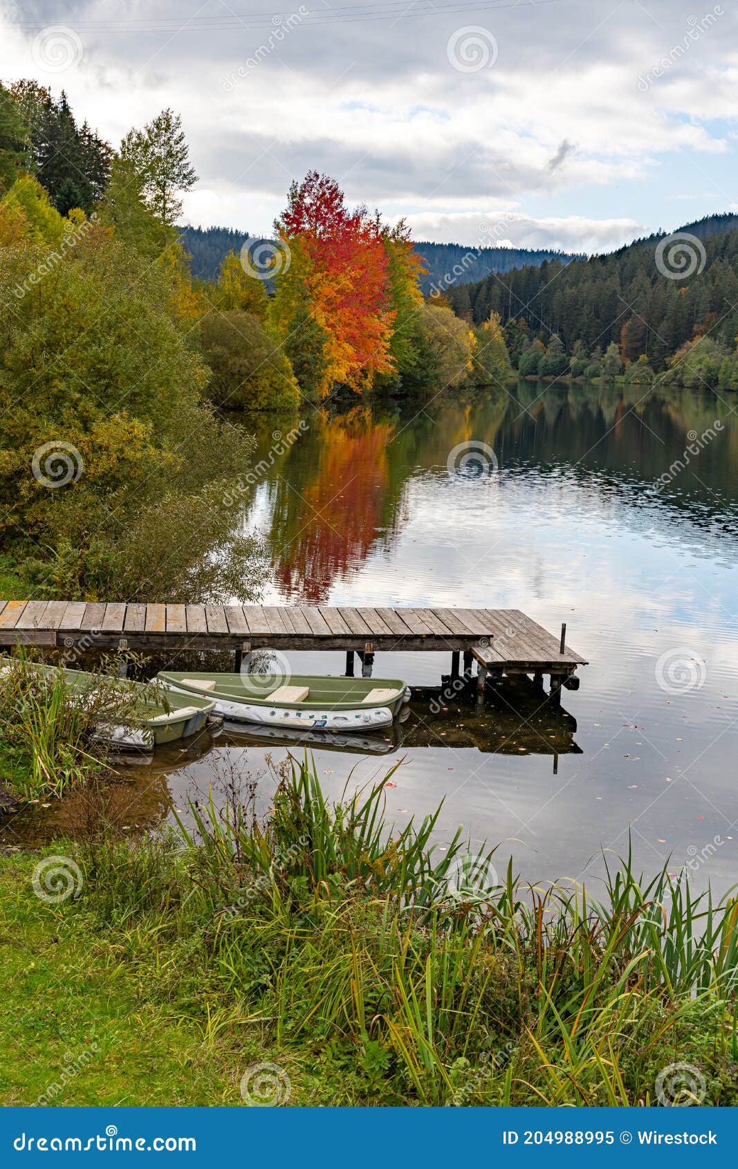 Nagold Dam at the Nagold Valley, Black Forest, Germany Stock Image ...