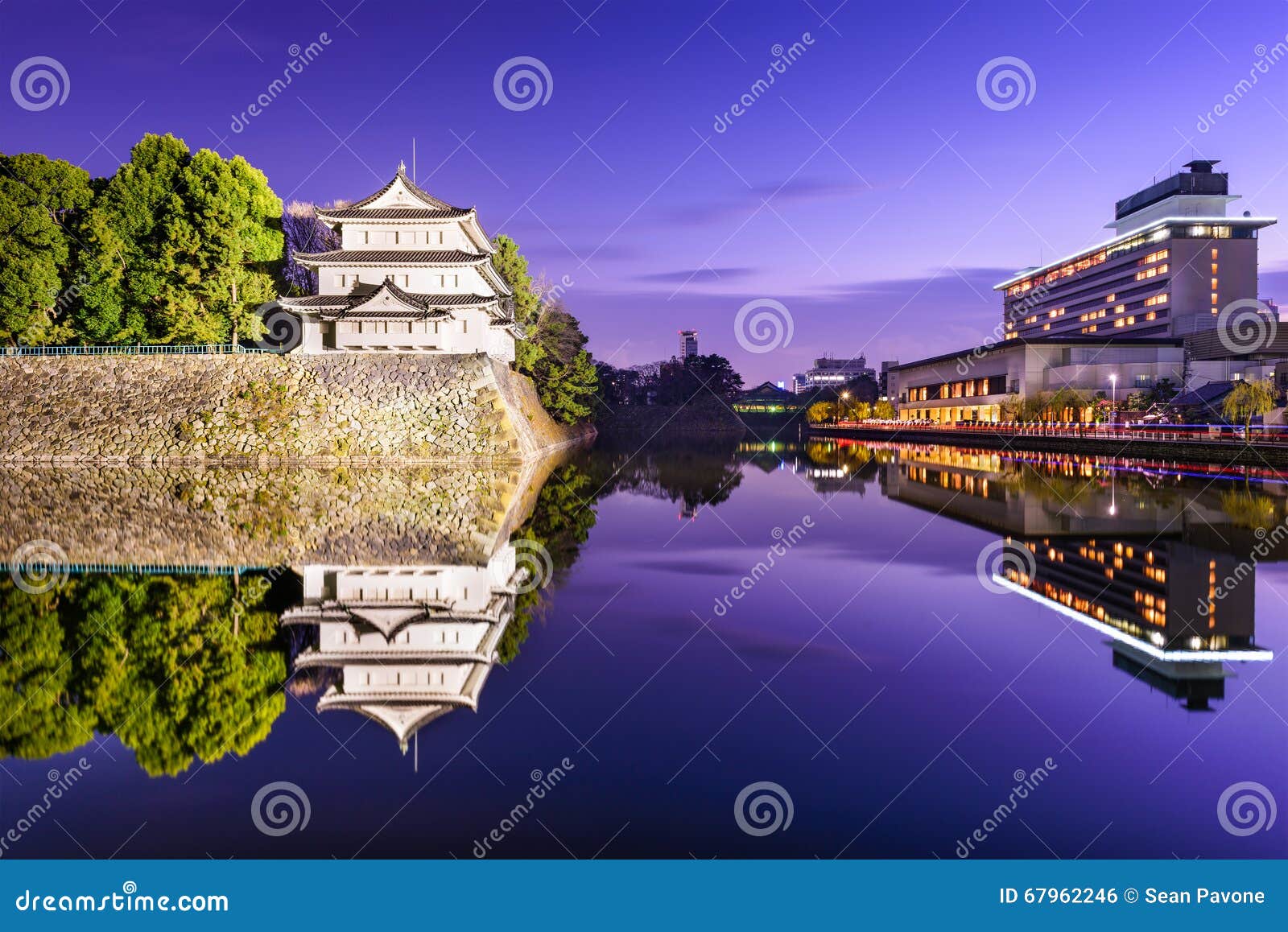 Nagoya Castle Moat stock photo. Image of famous, corner - 67962246