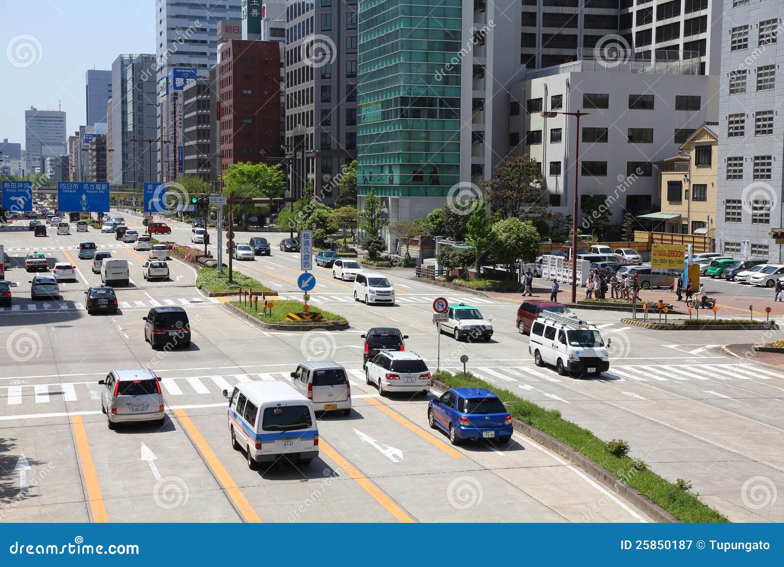 Nagoya, Japan editorial photography. Image of urban, skyscrapers - 25850187