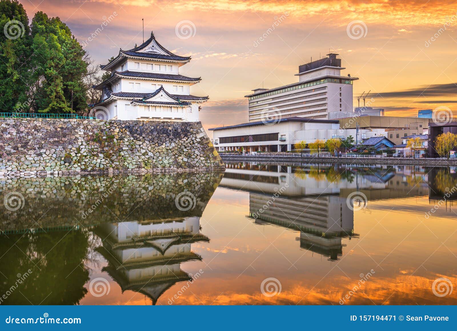 Nagoya, Japan castle moat editorial photo. Image of asia - 157194471