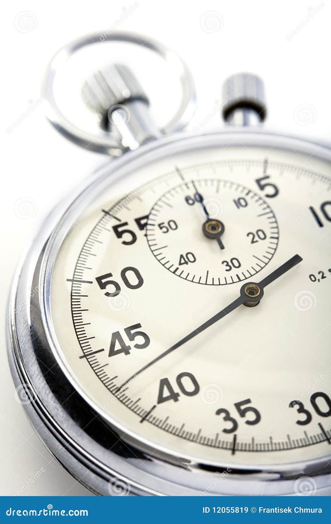 Nahaufnahme einer Stoppuhr stockbild. Bild von nahaufnahme - 12055819