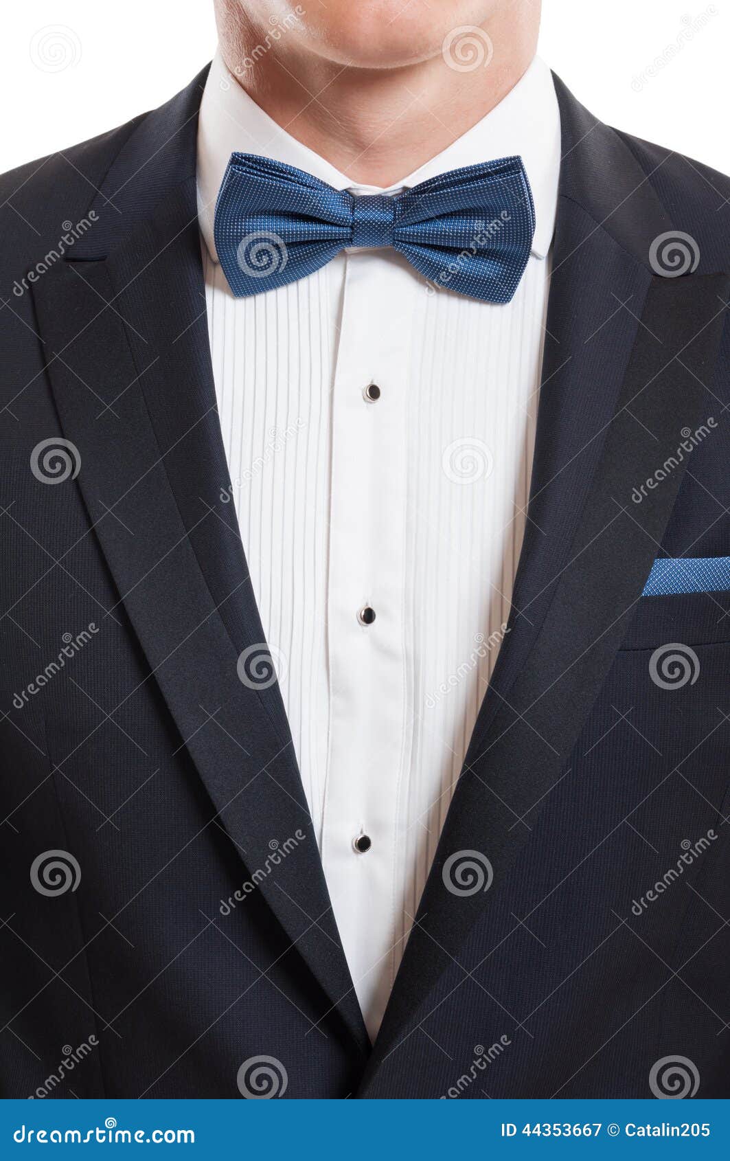 Nahaufnahme Mit Anzug, Hemd Und Fliege Stockbild - Bild von konzept ...