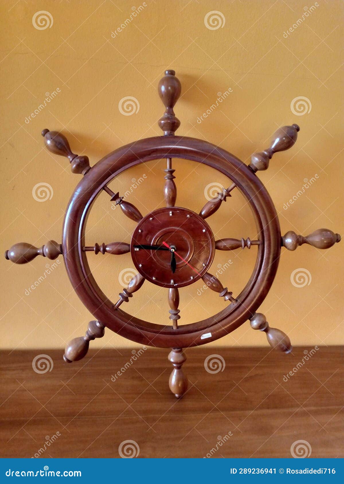 Teak Woods Captain& X27;s Clock Stock Image - Image of clock, time ...