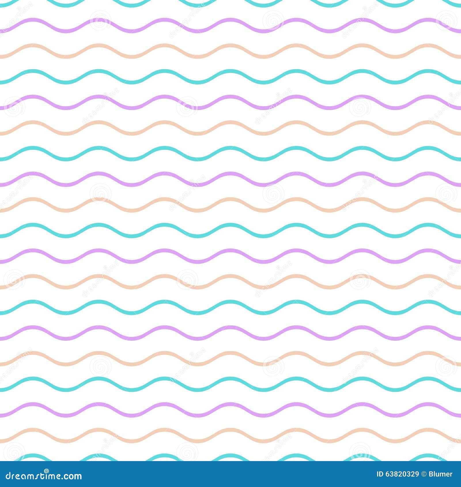 Nahtlose Gewellte Linie Muster Vektor Abbildung - Illustration von ...