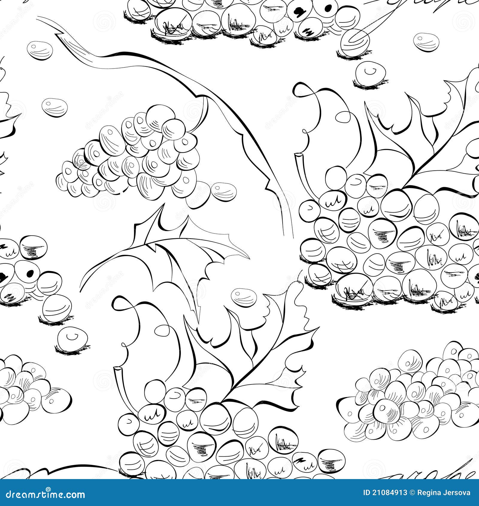 Nahtlose Tapete Mit Trauben Vektor Abbildung - Illustration von ...