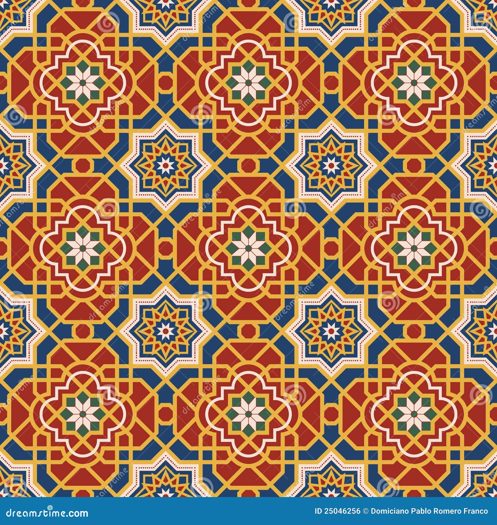 Nahtloses Muster Der Arabeske Vektor Abbildung - Illustration von ...