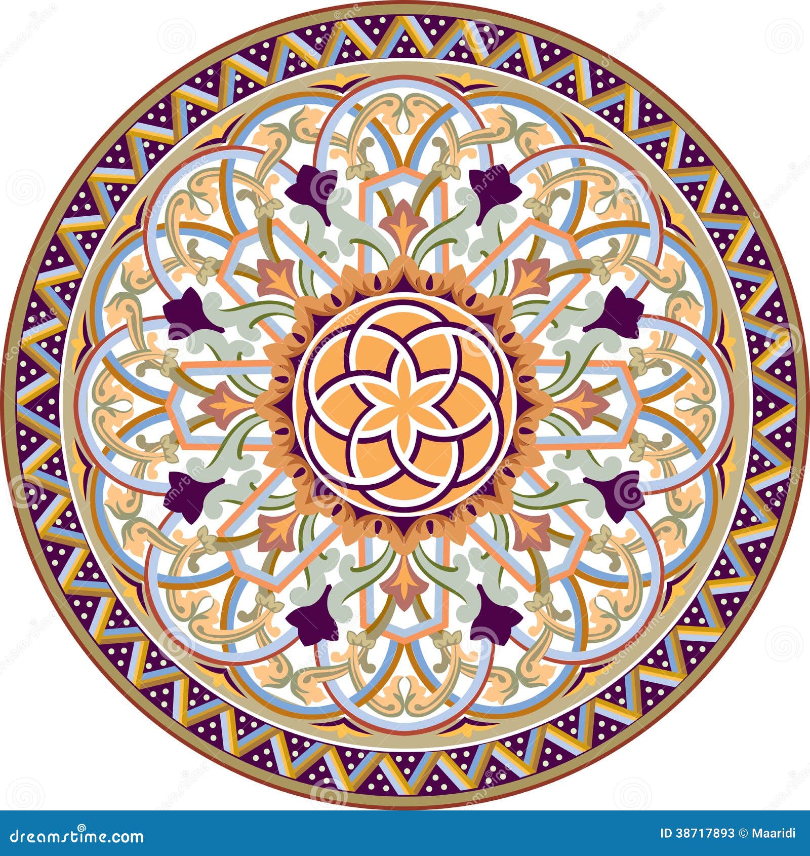 Nahtloses Muster Der Arabeske Vektor Abbildung - Illustration von ...