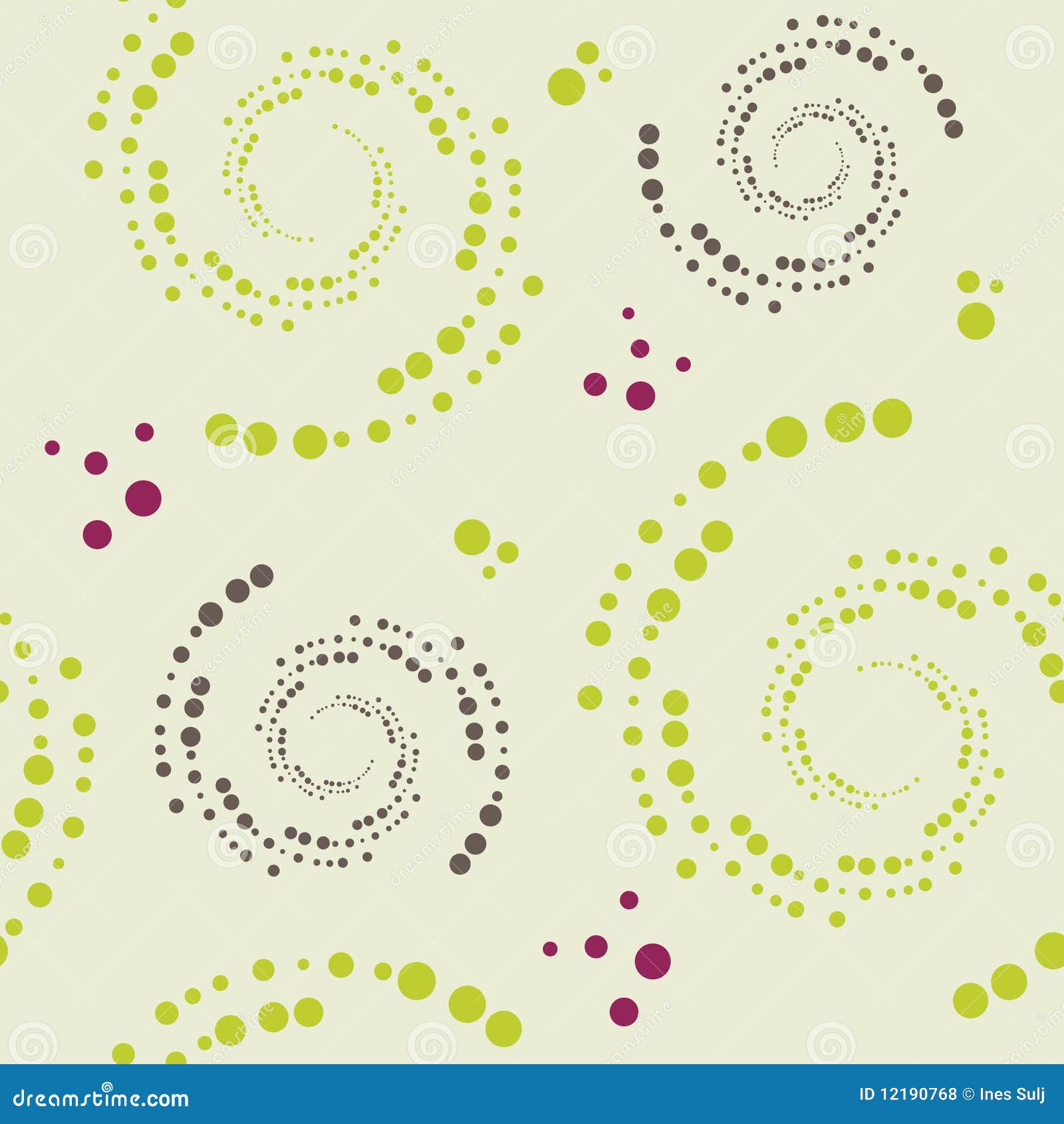 Nahtloses Muster Mit Punkten Vektor Abbildung - Illustration von tapete ...