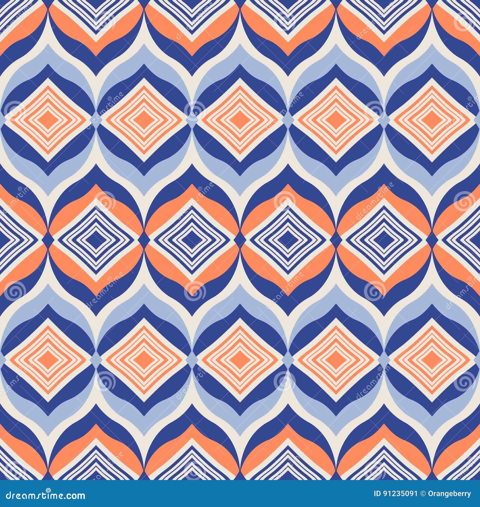 Nahtloses Retro- Muster vektor abbildung. Illustration von verzierung ...