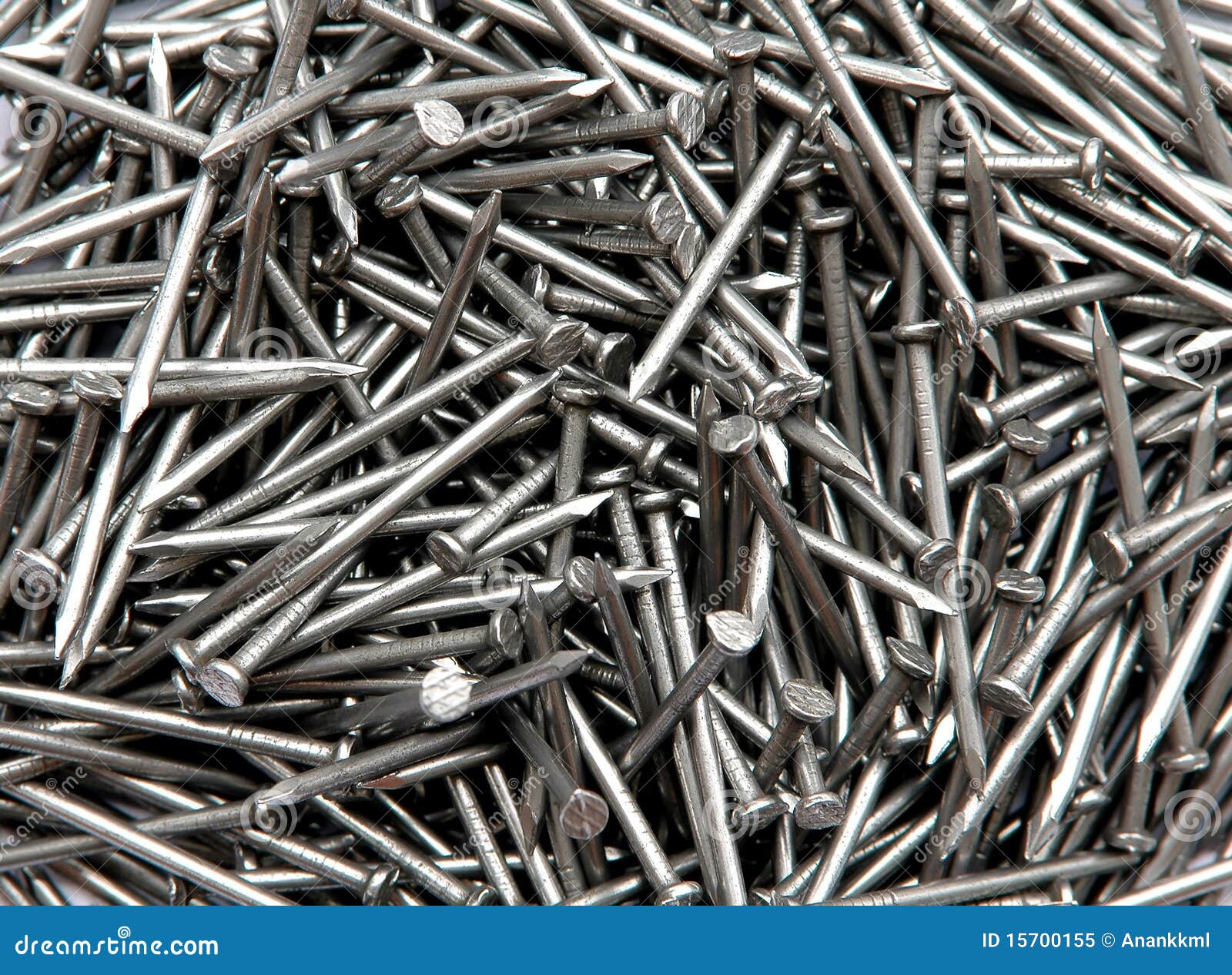 Nail stock image. Image of steel, hardware, hold, bunch - 15700155