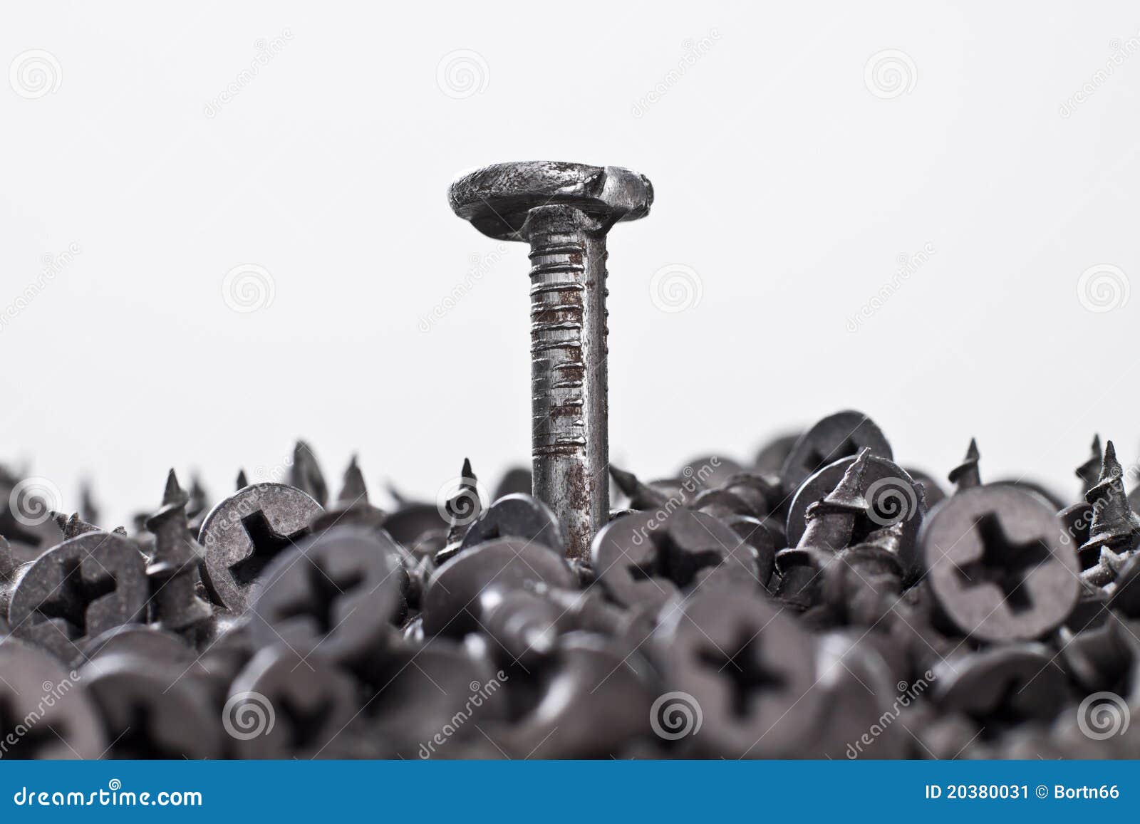 Nail stock image. Image of element, black, iron, fasten - 20380031