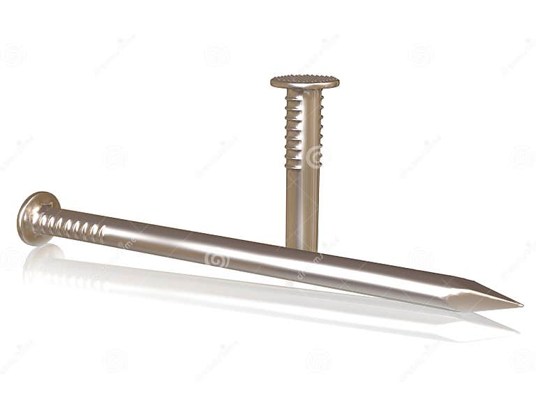 Nail stock illustration. Illustration of builder, fasten - 7164529