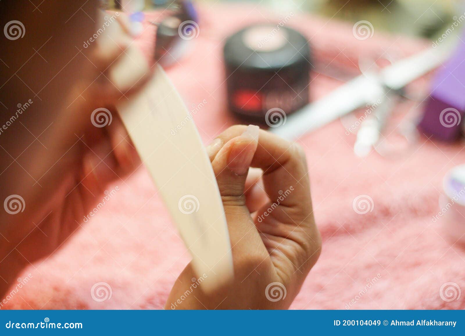 Nail Art, Nail File, Nail Filing Stock Image - Image of limb, finger ...