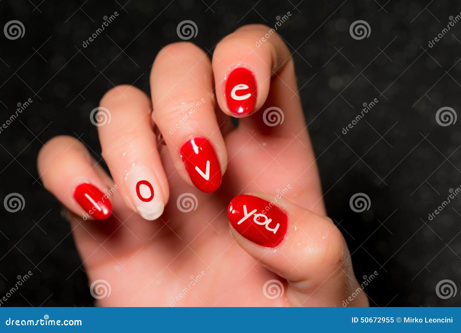 Nail art stock image. Image of health, lily, message - 50672955