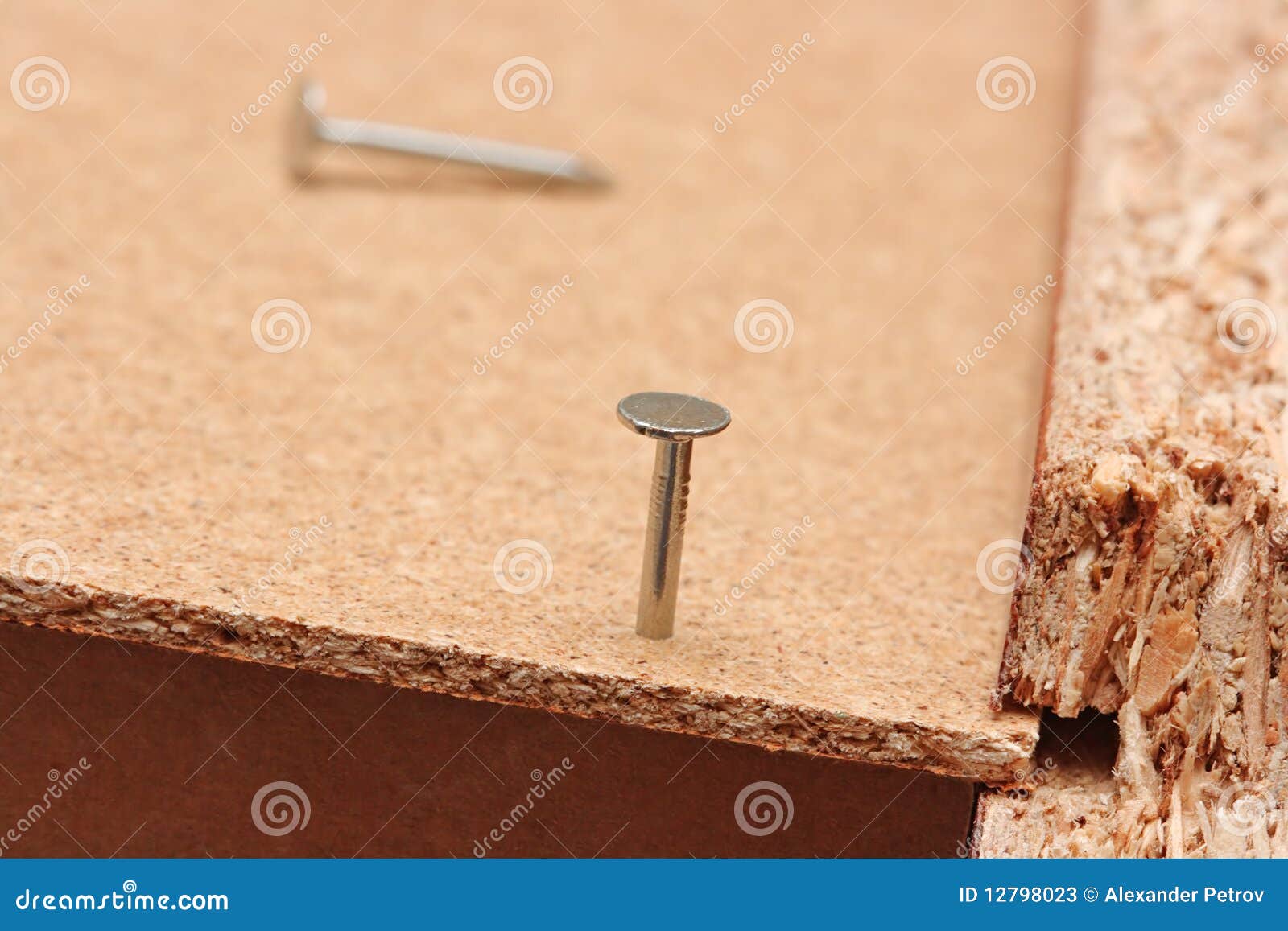 Nail and board stock image. Image of tree, nail, panel - 12798023