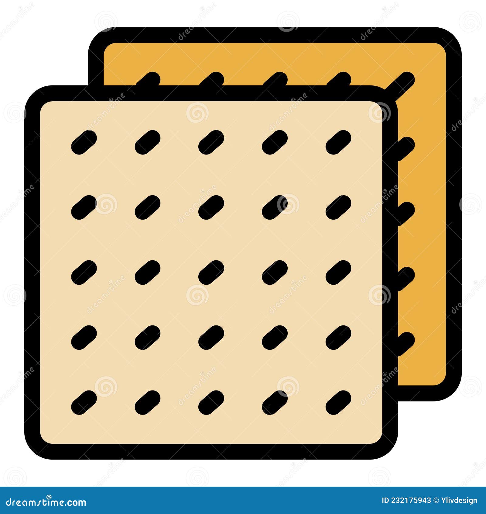 Two Color Brittle Vector Icon From Food And Restaurant Concept ...