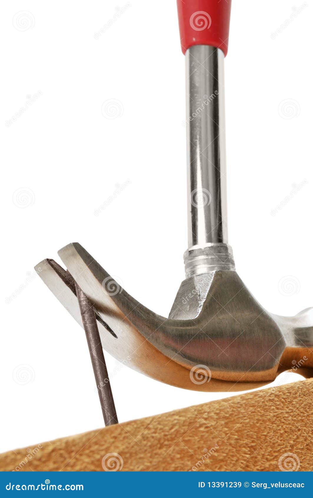 Nail-catcher and nail stock image. Image of board, plank - 13391239