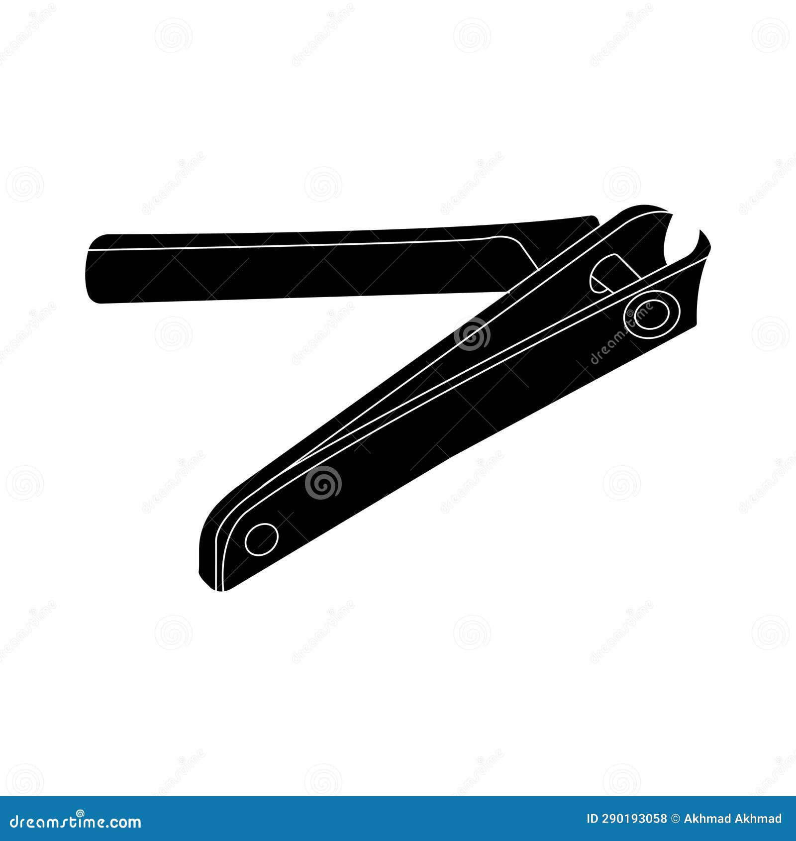 Nail clipper icon stock vector. Illustration of sharp - 290193058