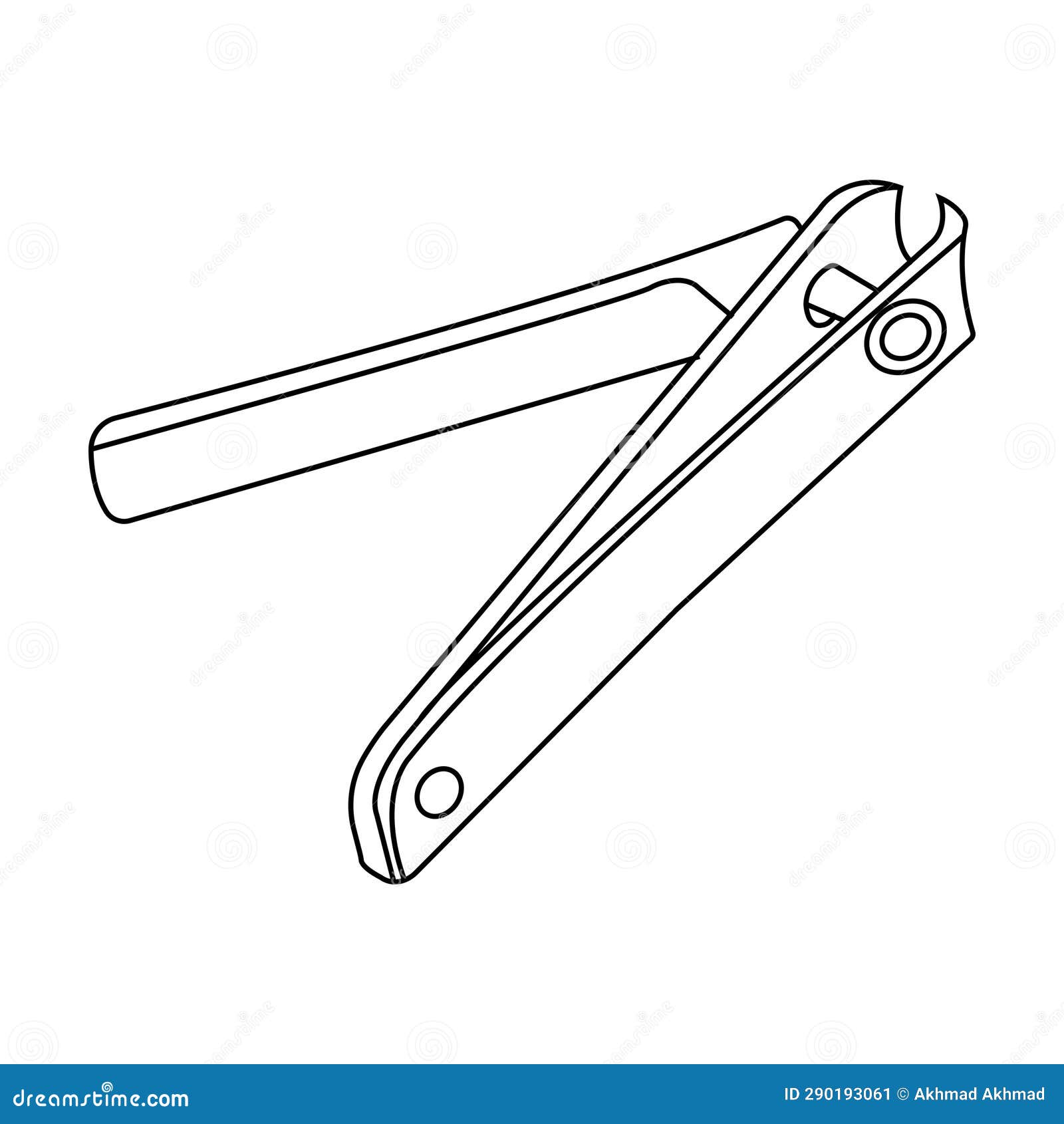 Nail clipper icon stock vector. Illustration of sharp - 290193061