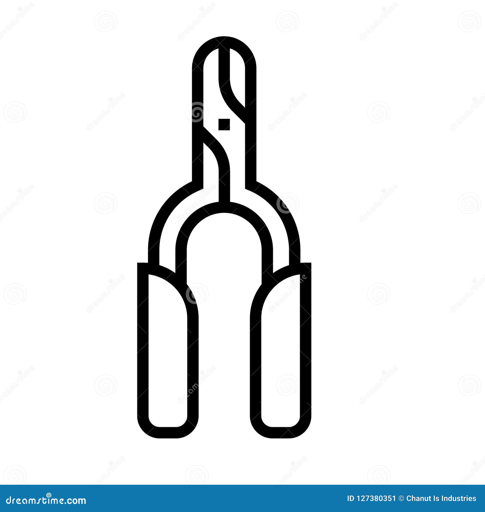 Nail Clipper Line Illustration Stock Vector - Illustration of manicure ...