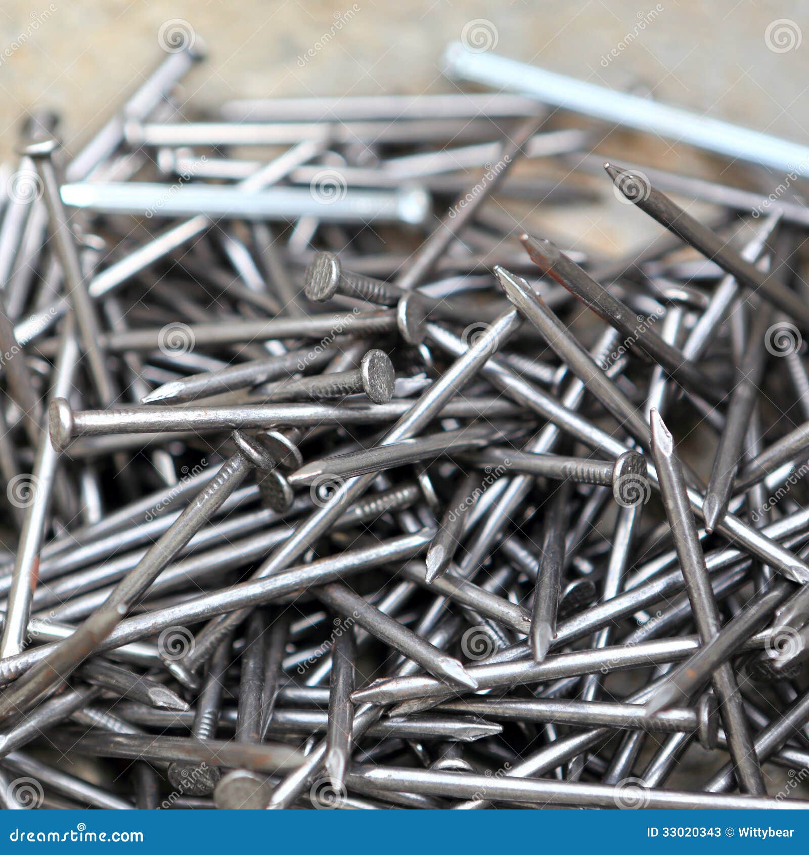 Nail for construction job stock image. Image of head - 33020343