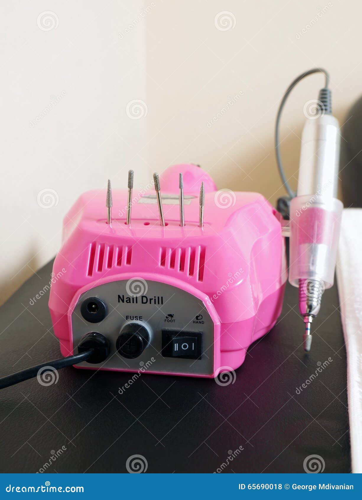 Nail drill machine stock photo. Image of nail, tool, instrument - 65690018