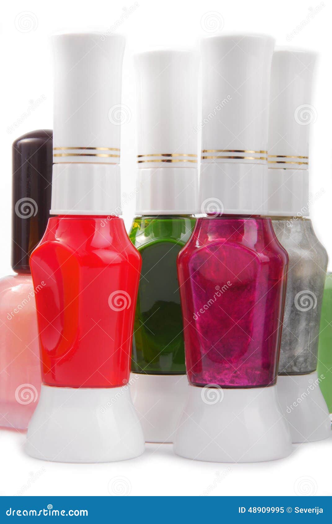 Nail Enamel Polish Isolated Stock Image - Image of glitter, enamel ...
