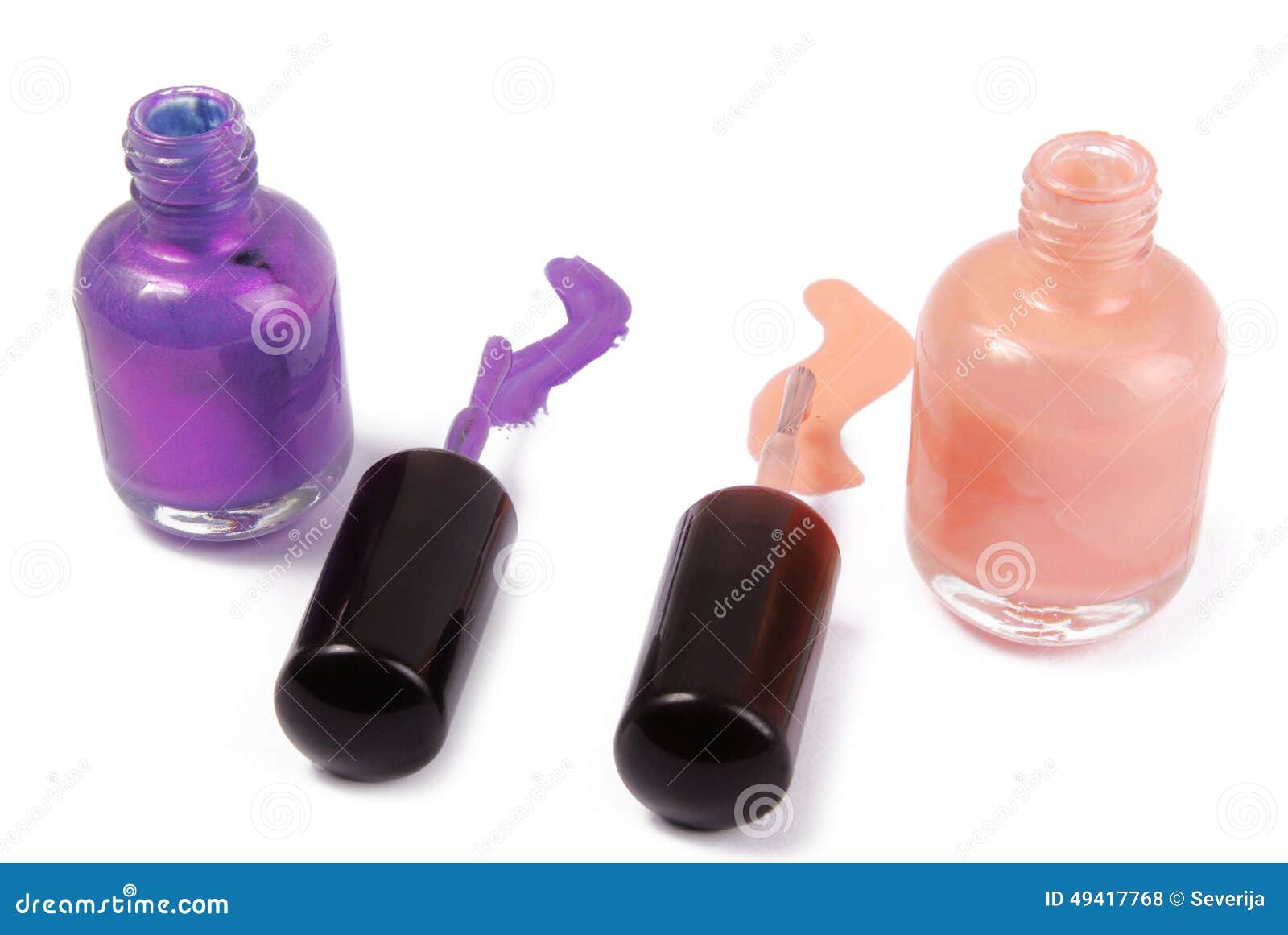 Nail Enamel Polish Isolated Stock Photo - Image of manicure, cosmetic ...