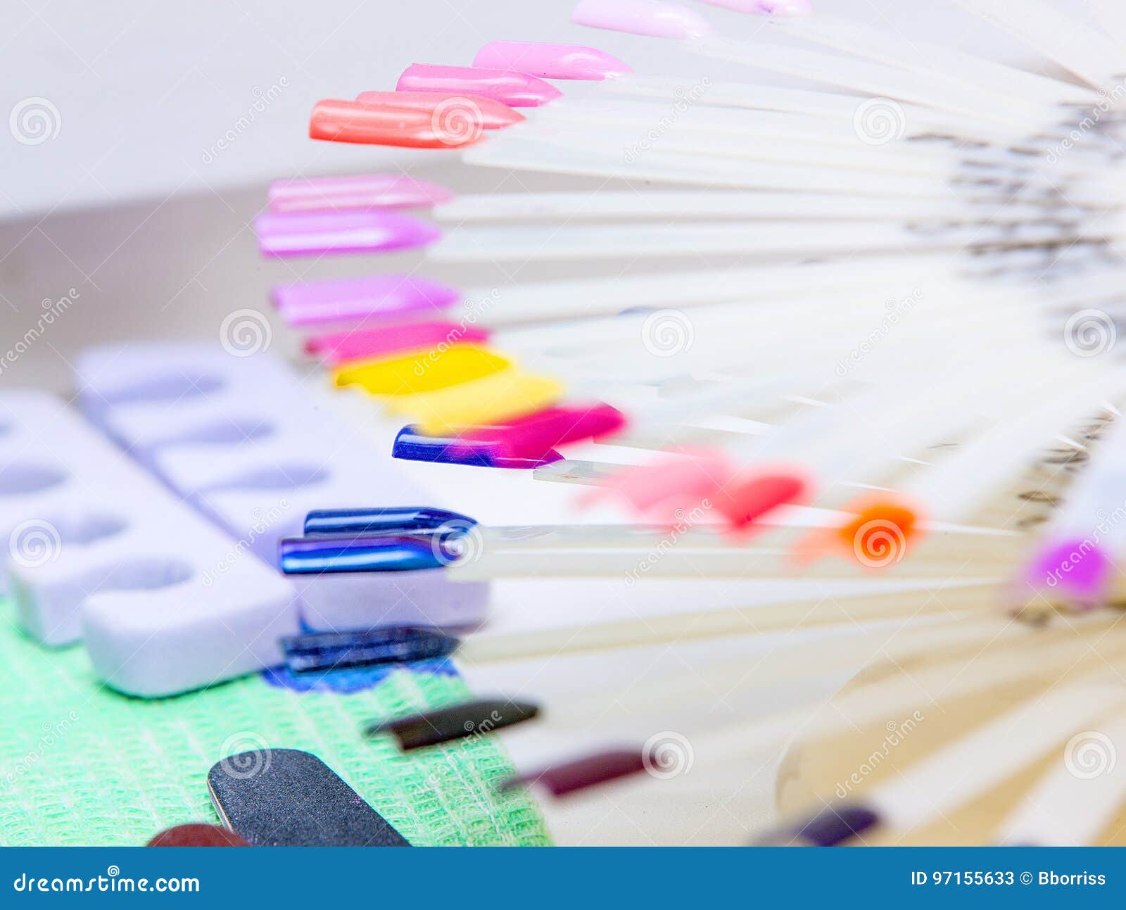 Nail handmade samples stock image. Image of gloss, horizontal - 97155633