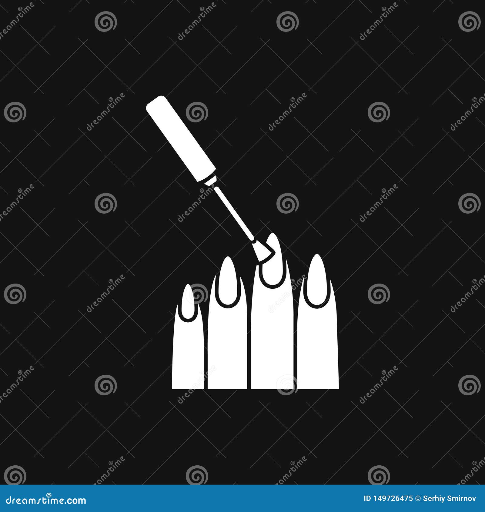 Nail Icon Logo, Illustration, Vector Sign Symbol for Design Stock ...