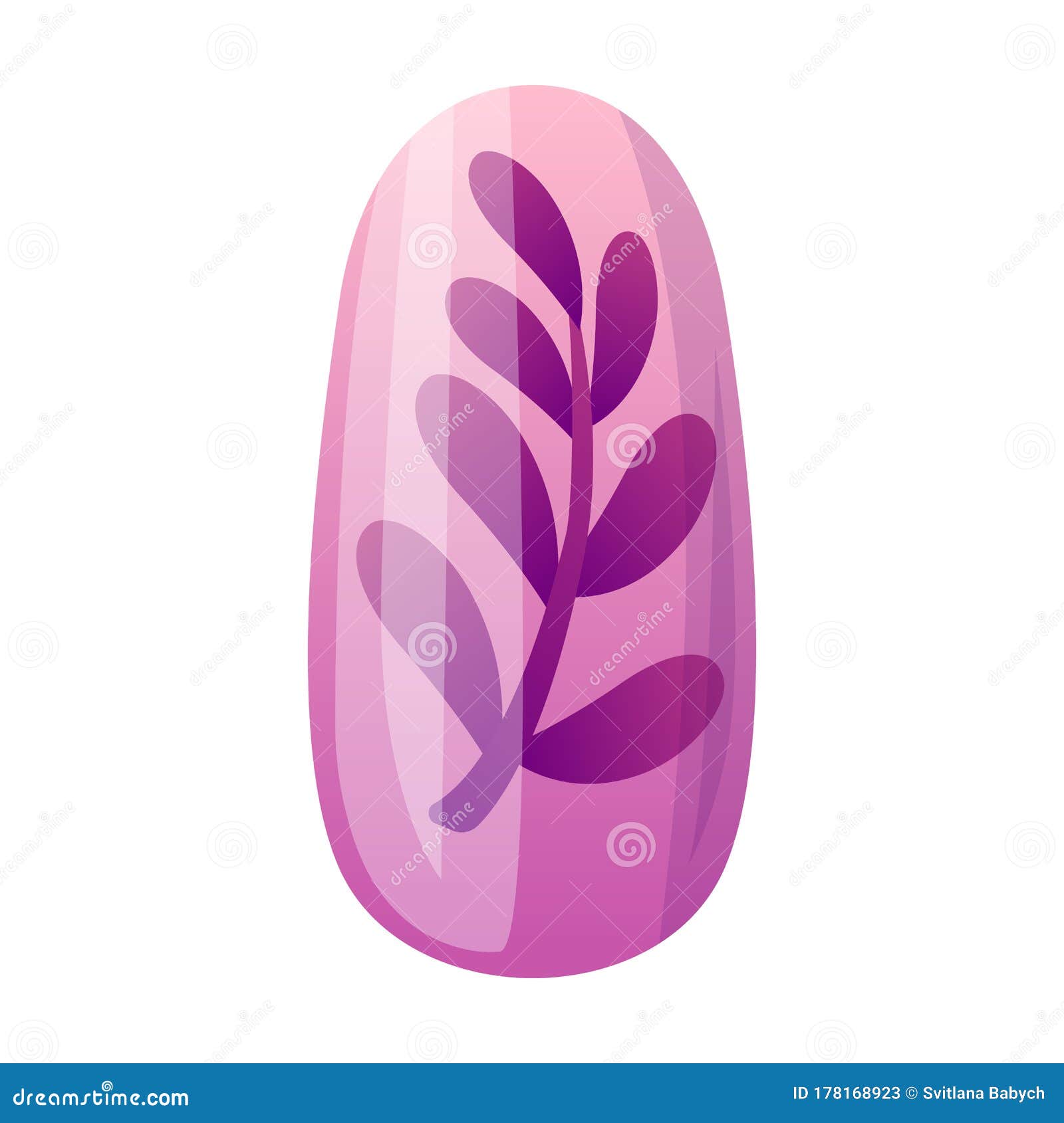 Nail of Manicure Vector Icon.Cartoon Vector Icon Isolated on White ...