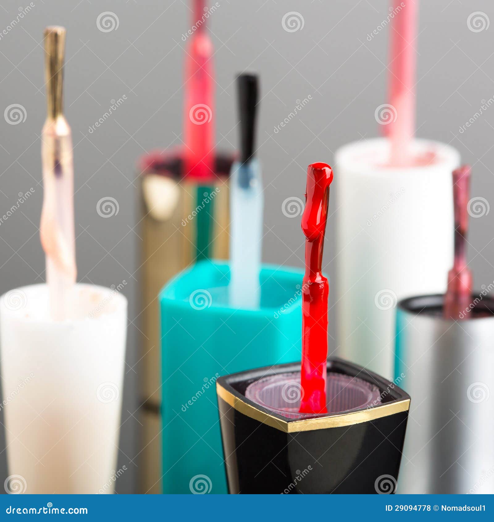 Nail polish applicators stock photo. Image of open, glass - 29094778