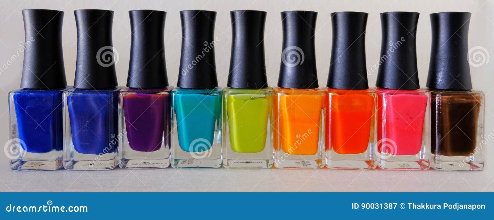 Nail polish colorful stock image. Image of enamel, bright - 90031387