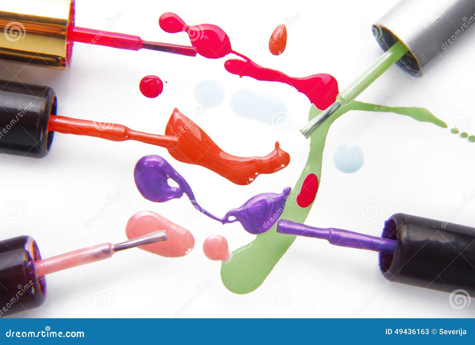 Nail Polish Enamel Isolated Stock Image - Image of care, flowing: 49436163