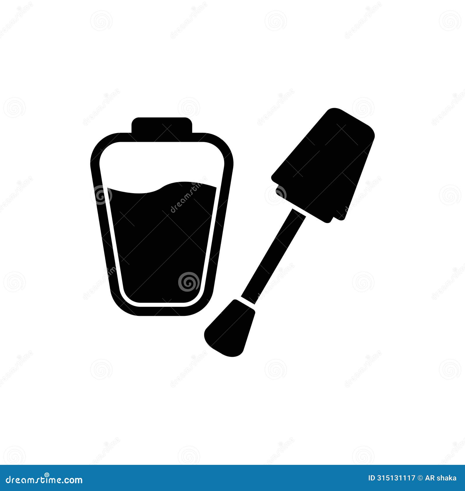 Nail Polish Symbol Icon,illustration Design Template Stock Vector ...