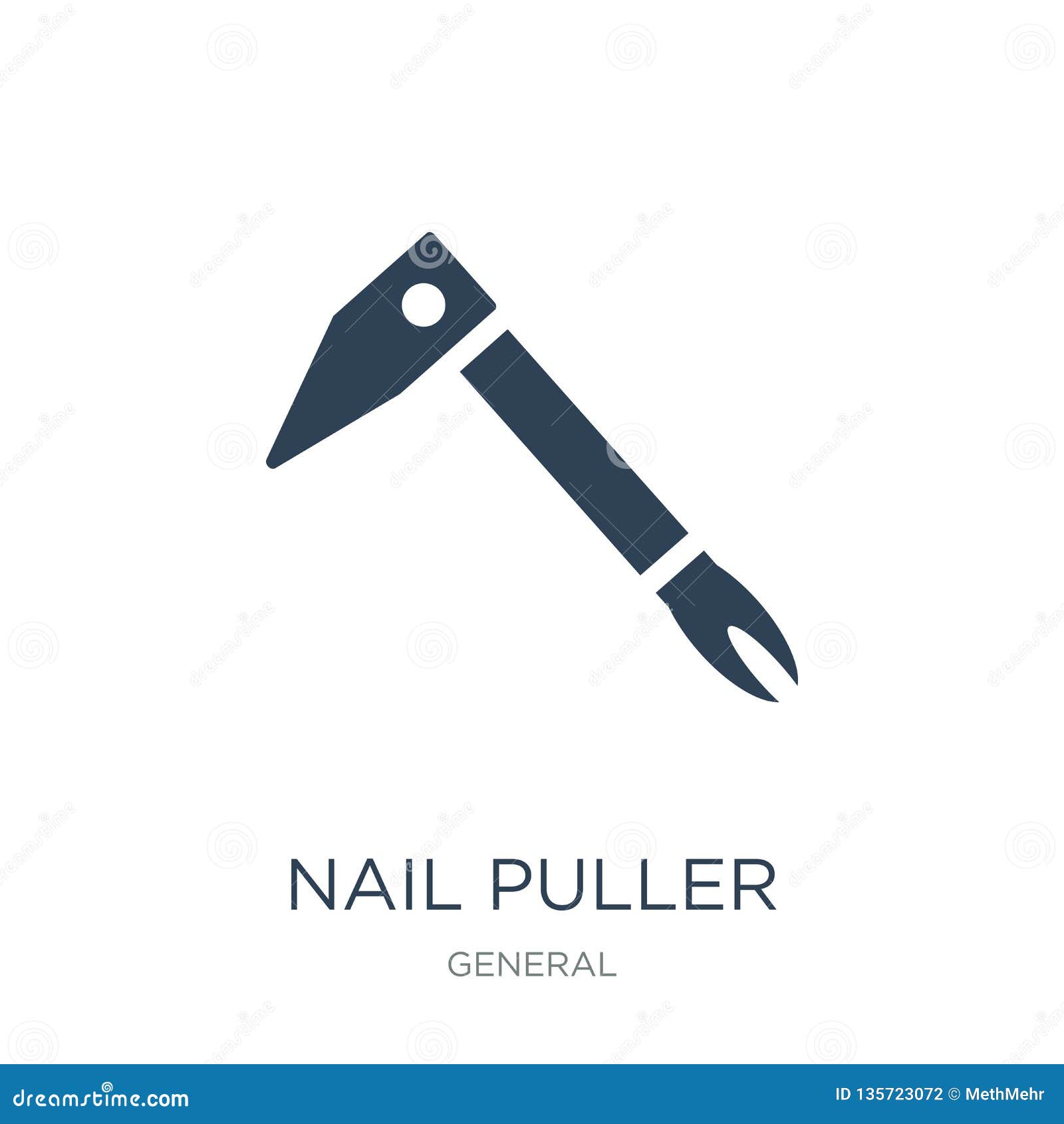 Nail Puller Icon in Trendy Design Style. Nail Puller Icon Isolated on ...